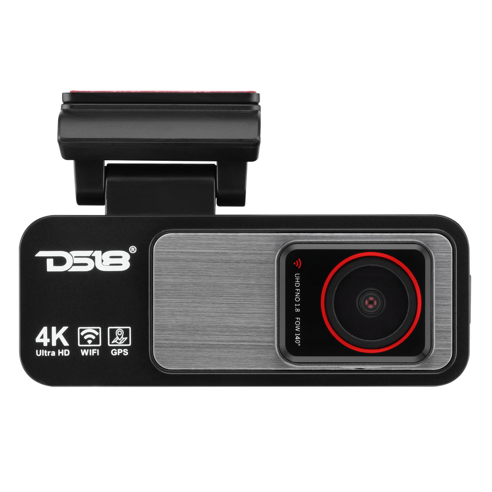 DS18 4K Dual Dash Camera With WiFi, GPS, Parking Monitor, and 3.2” IPS ...