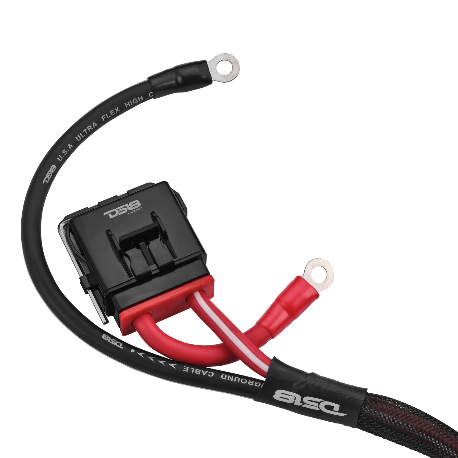 DS18 UTV 4 Gauge Power Harness Kit – 8ft Power & Ground Cables with ...