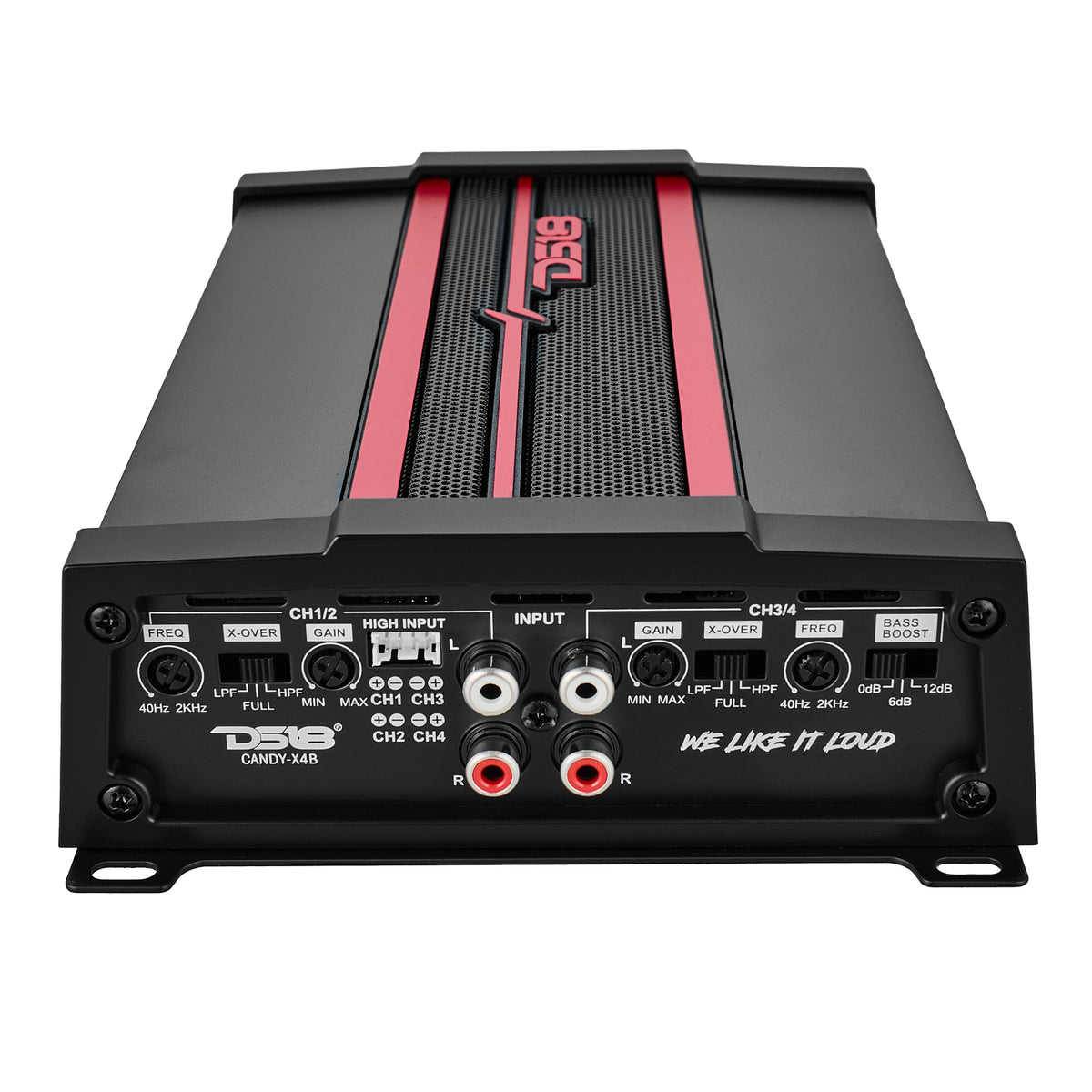 DS18 CANDY-X4B Compact Full Range Class D 4 Channel Audio power amplifier 1600 Watts.1600 watt amp