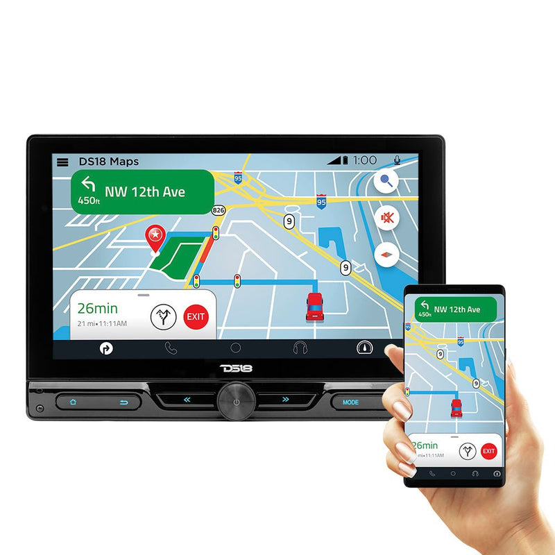 10.5" Floating Adjustable Modular Touchscreen Mechless Single-DIN Head