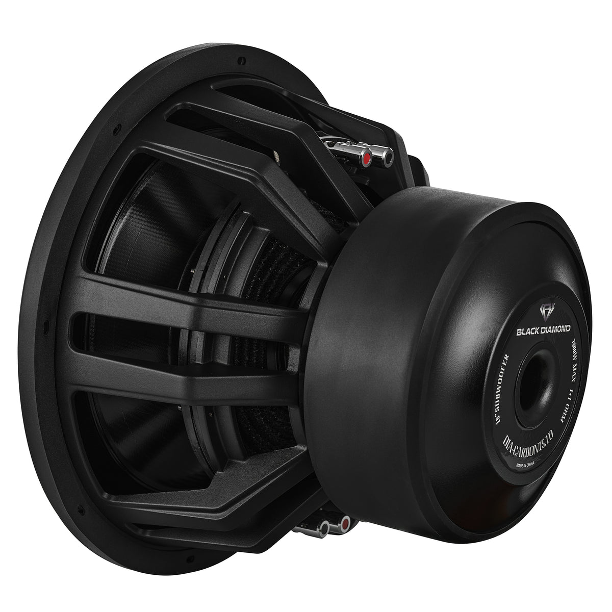 Black Diamond 15" High Excursion Subwoofer with Carbon Fiber Cone | 35