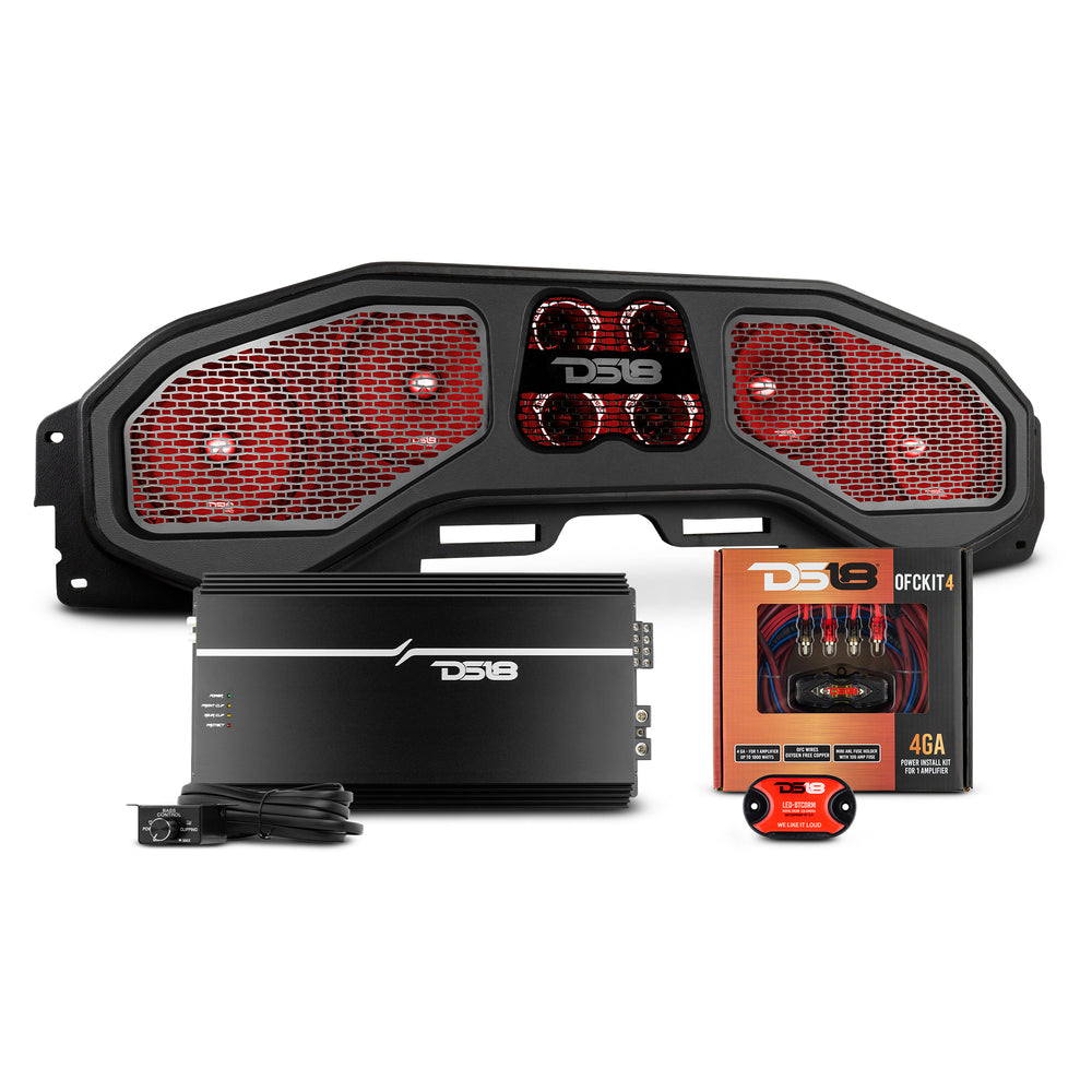 DS18 Jeep JL, JT Overhead Sound Bar Package 4 x 8" and 4 Tweeters