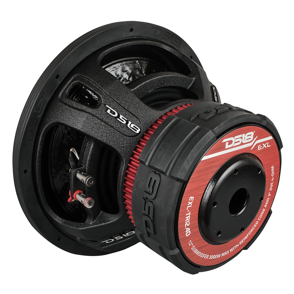 DS18 EXL 12” Subwoofer Triple Stack with Reinforced Cone 1500 Watts RMS ...