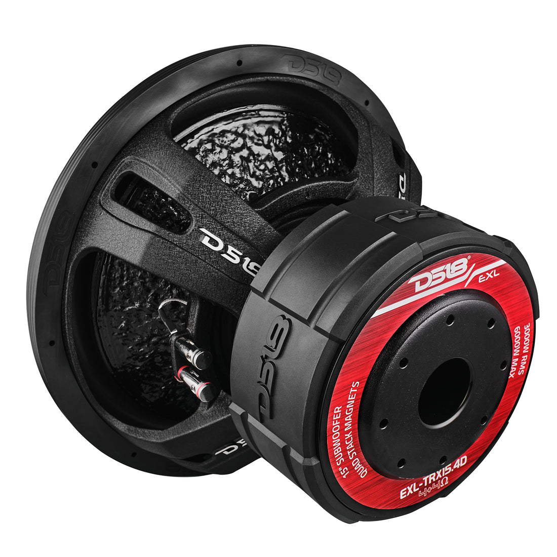 DS18 15” Subwoofer Quad Stack With Reinforced Cone 3000 Watts RMS