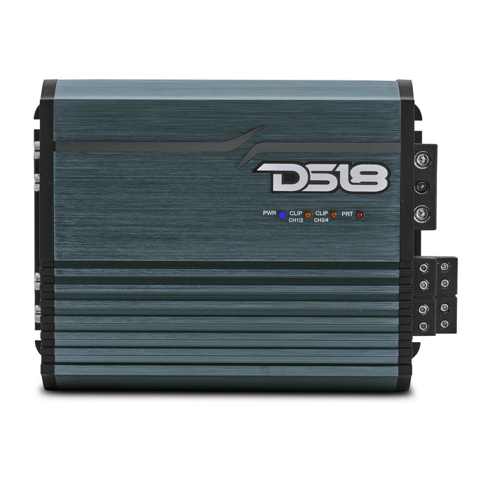 FRP Compact 4-Channel Full-Range Class-D Amplifier | 1200W RMS