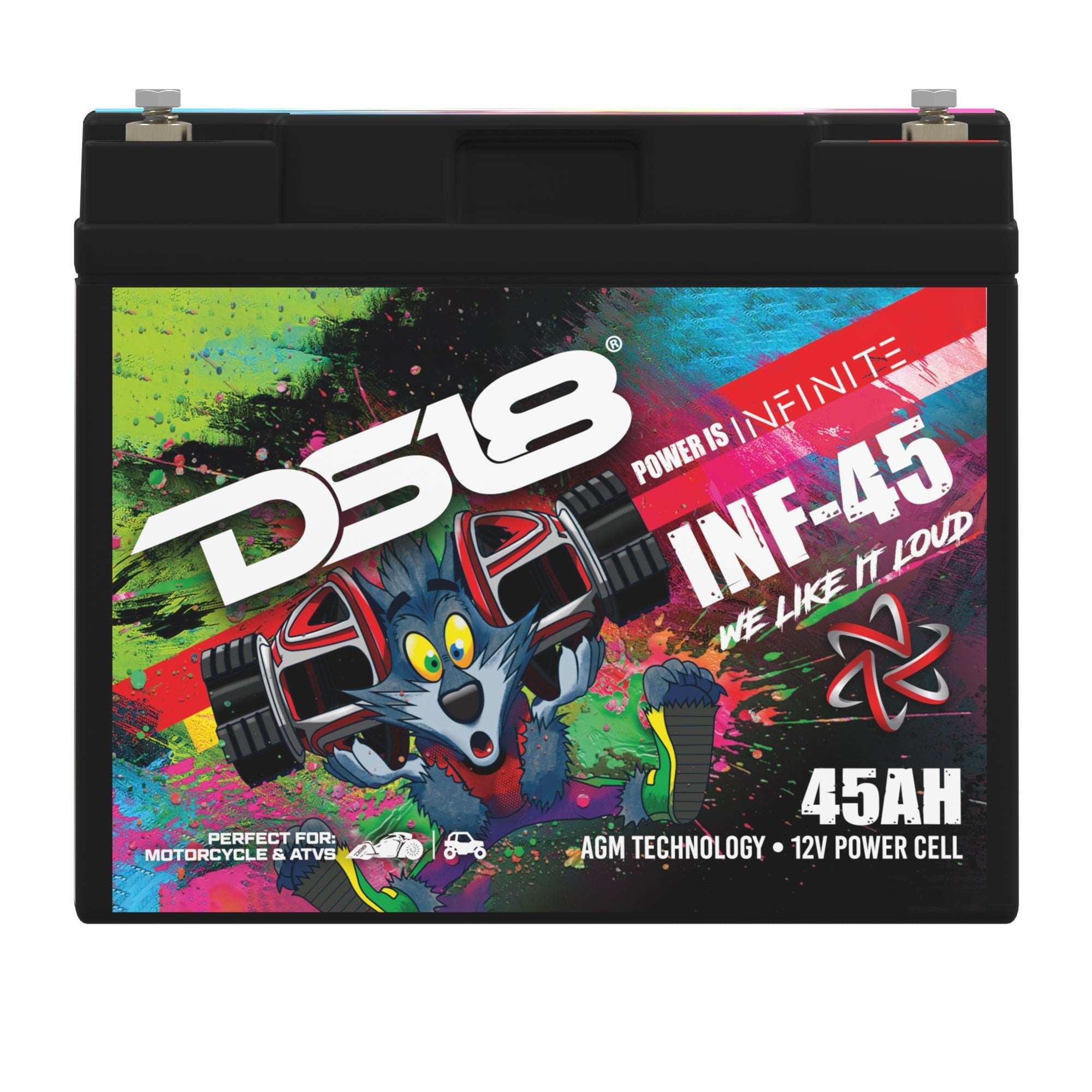 DS18 INF-45AH INFINITE 45 AH 1500 Watts AGM Power Cell 12 Volt Battery