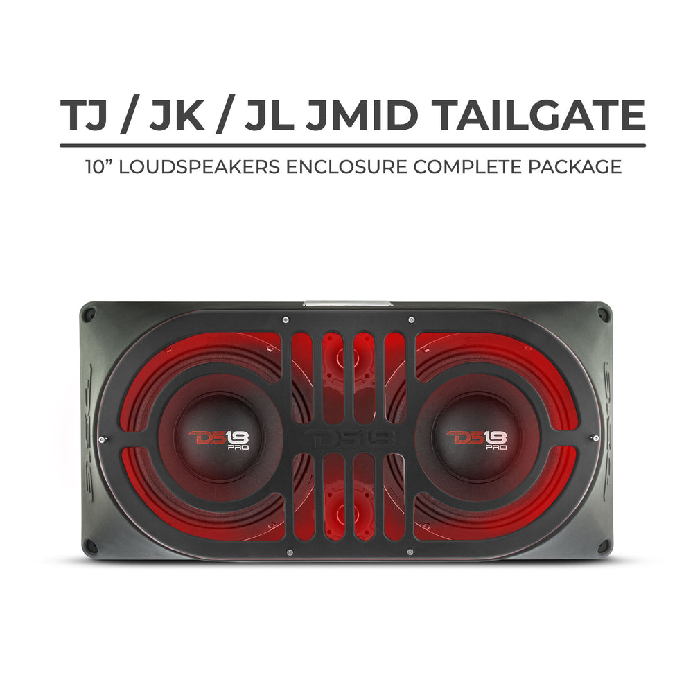 DS18 Jeep JMID Tailgate Platinum Combo jeep wrangler sound bar speakers ...