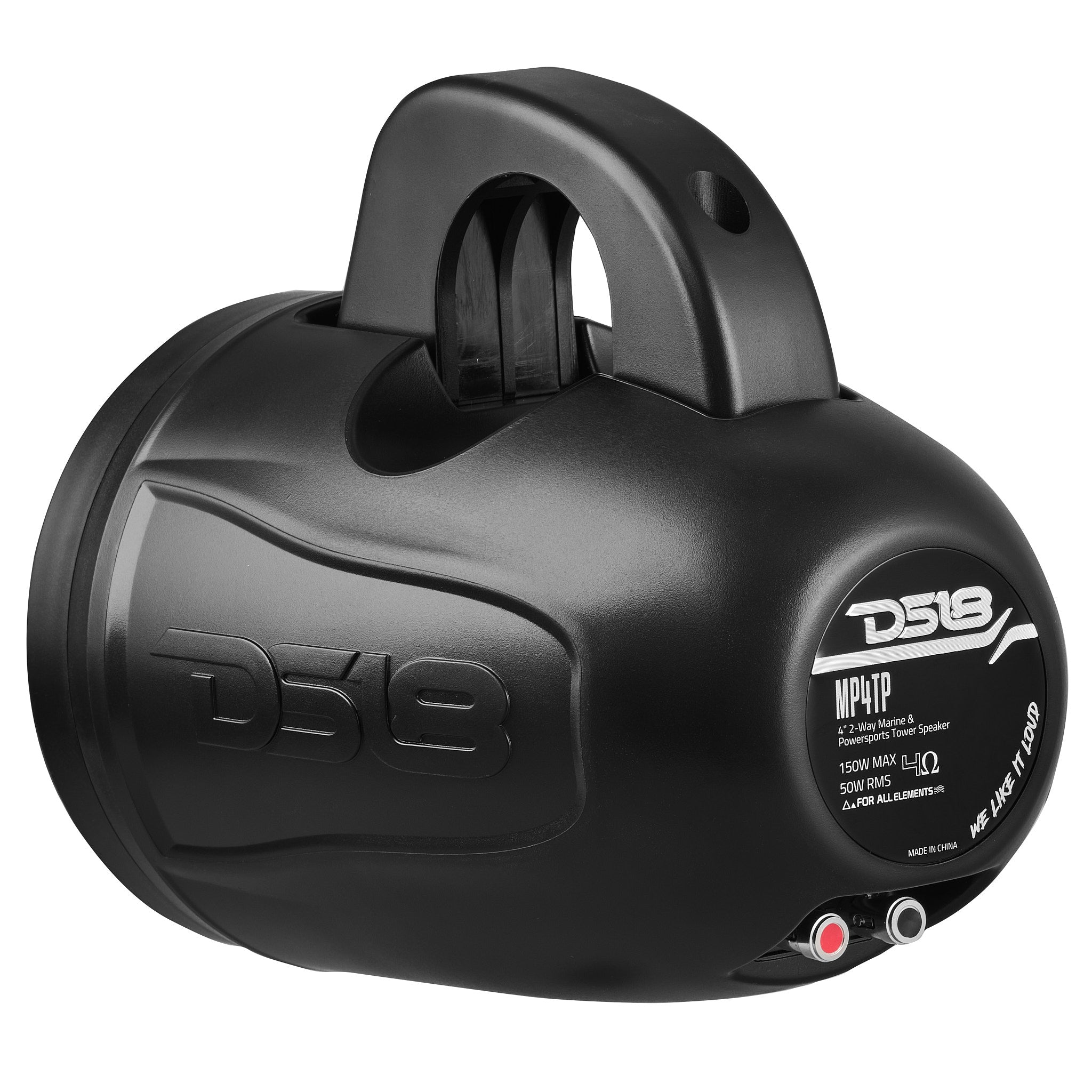 DS18 HYDRO MP4TP/BK 4" Marine Water Resistant Towers 150 Watts Black ...