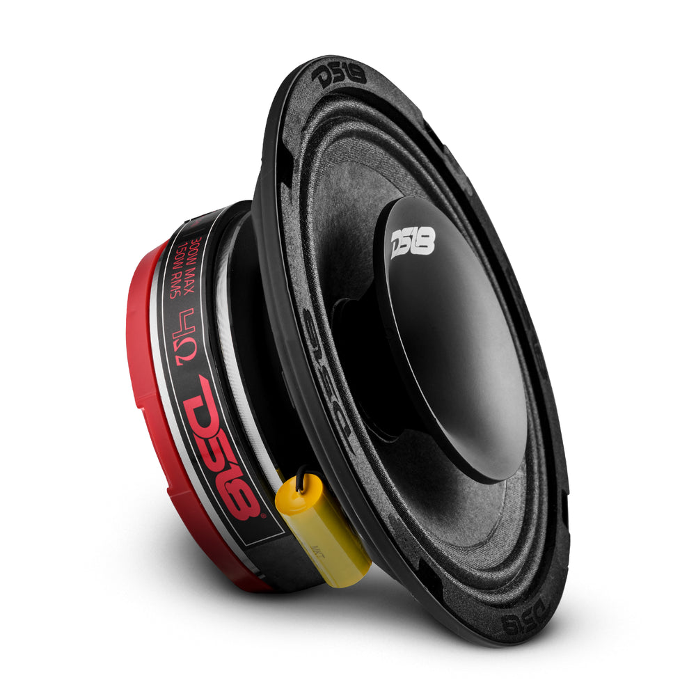 DS18 PRO-HY6.4MSL 6.5" Shallow Hybrid Mid-Range Loudspeaker with Built ...