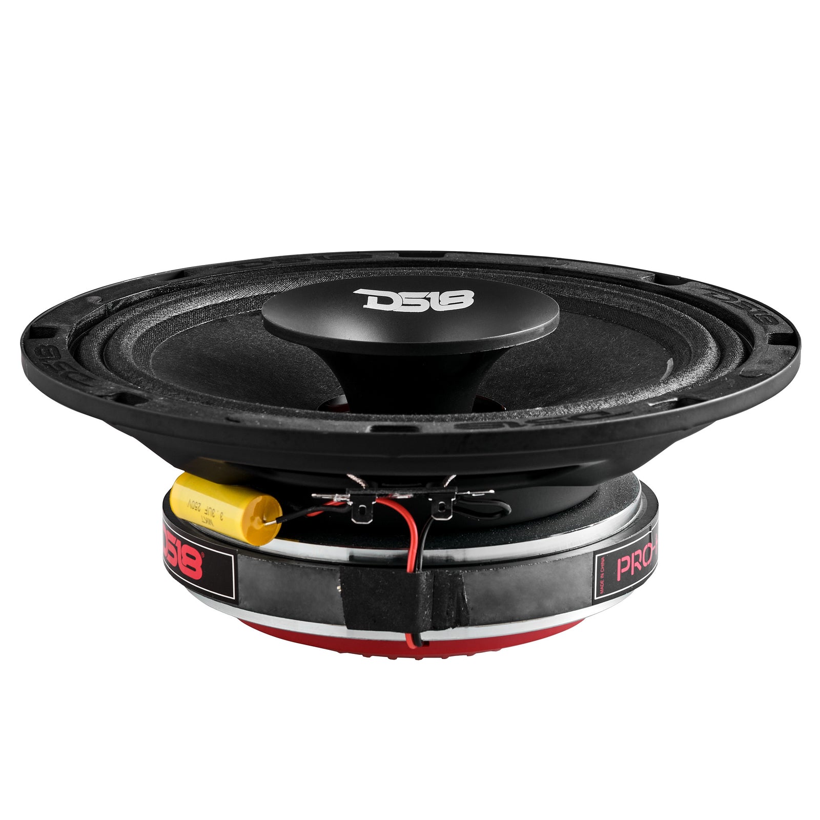 DS18 PRO-HY8.4MSL 8" Mid-Range Shallow Slim Loudspeaker with Built-in ...