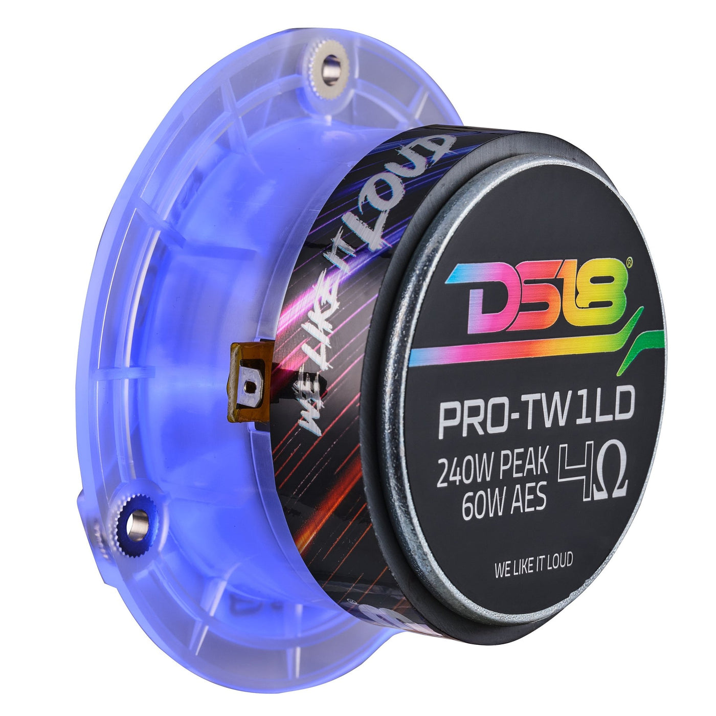 3.8” Super Bullet Tweeter with 1” Aluminum Voice Coil & Digital LED Li