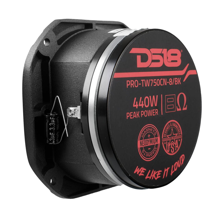 DS18 4" Super Bullet Tweeter with 1.5" Titanium Voice Coil Neodymium ...