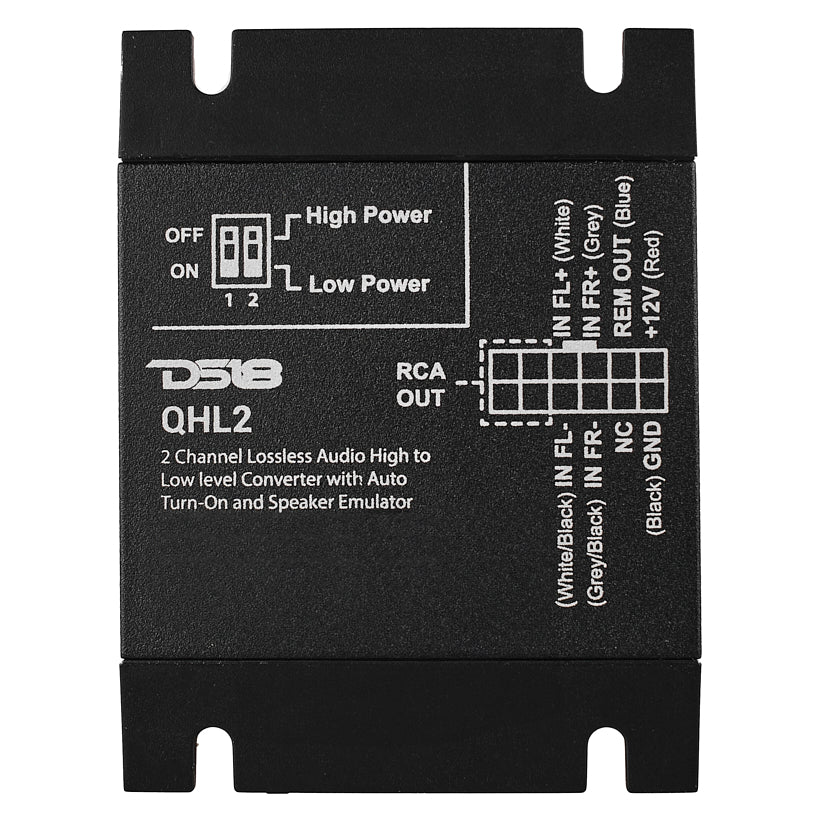 2-Channel Lossless Audio High To Low Level Converter with Auto Turn-On