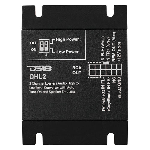 2-Channel Lossless Audio High To Low Level Converter with Auto Turn-On