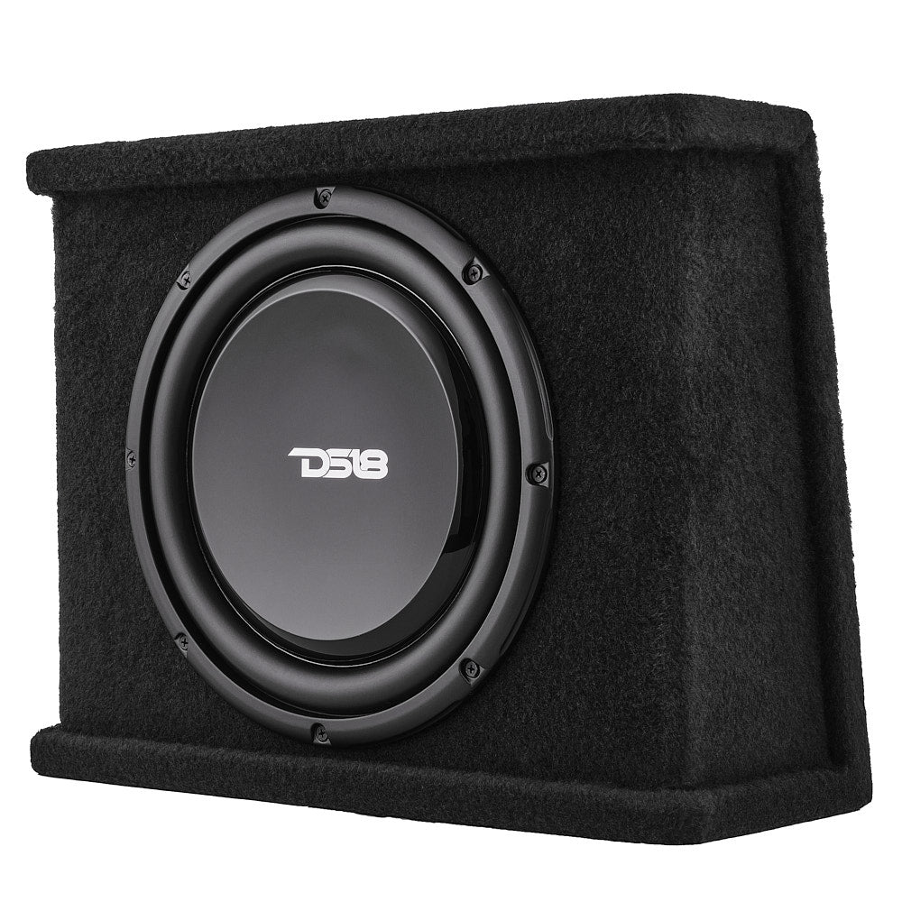 DS18 SB12 12" Loaded Shallow Subwoofer Enclosure - Car Audio