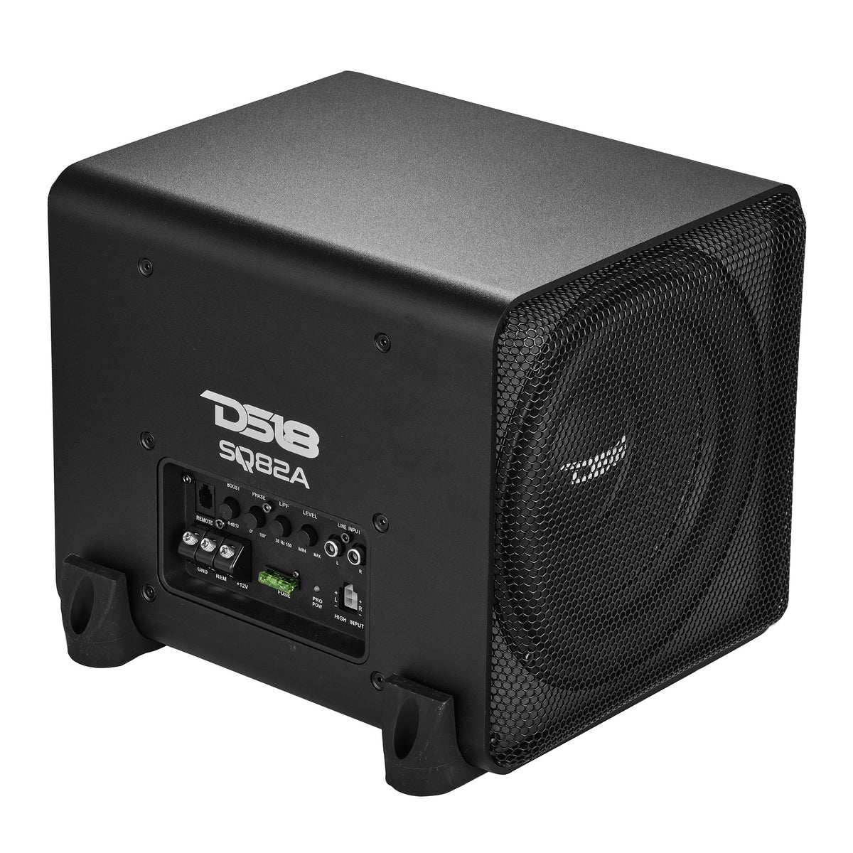 Dual 8" Loaded Amplified High End Aluminum Subwoofer Enclosure 300 Wat