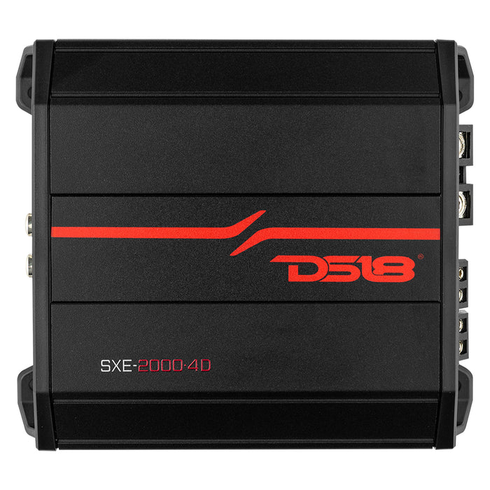 SXE 4-Channel Class D Car Audio Amplifier 4 x 150 Watts Rms @ 4-ohm