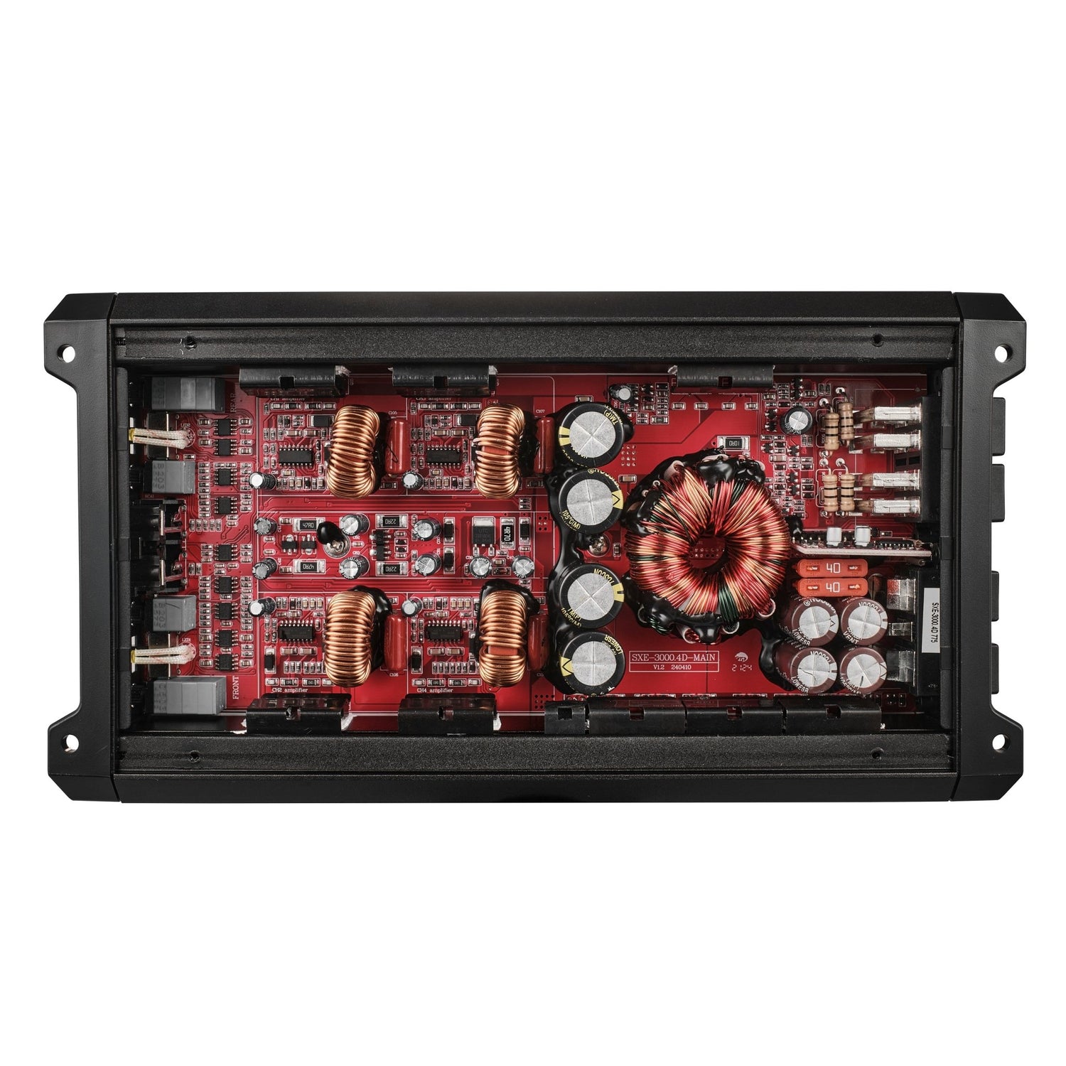 DS18 SXE-3000.4D Class D 4-Channel Full-Range Car Amplifier 200 x 4 RMS ...