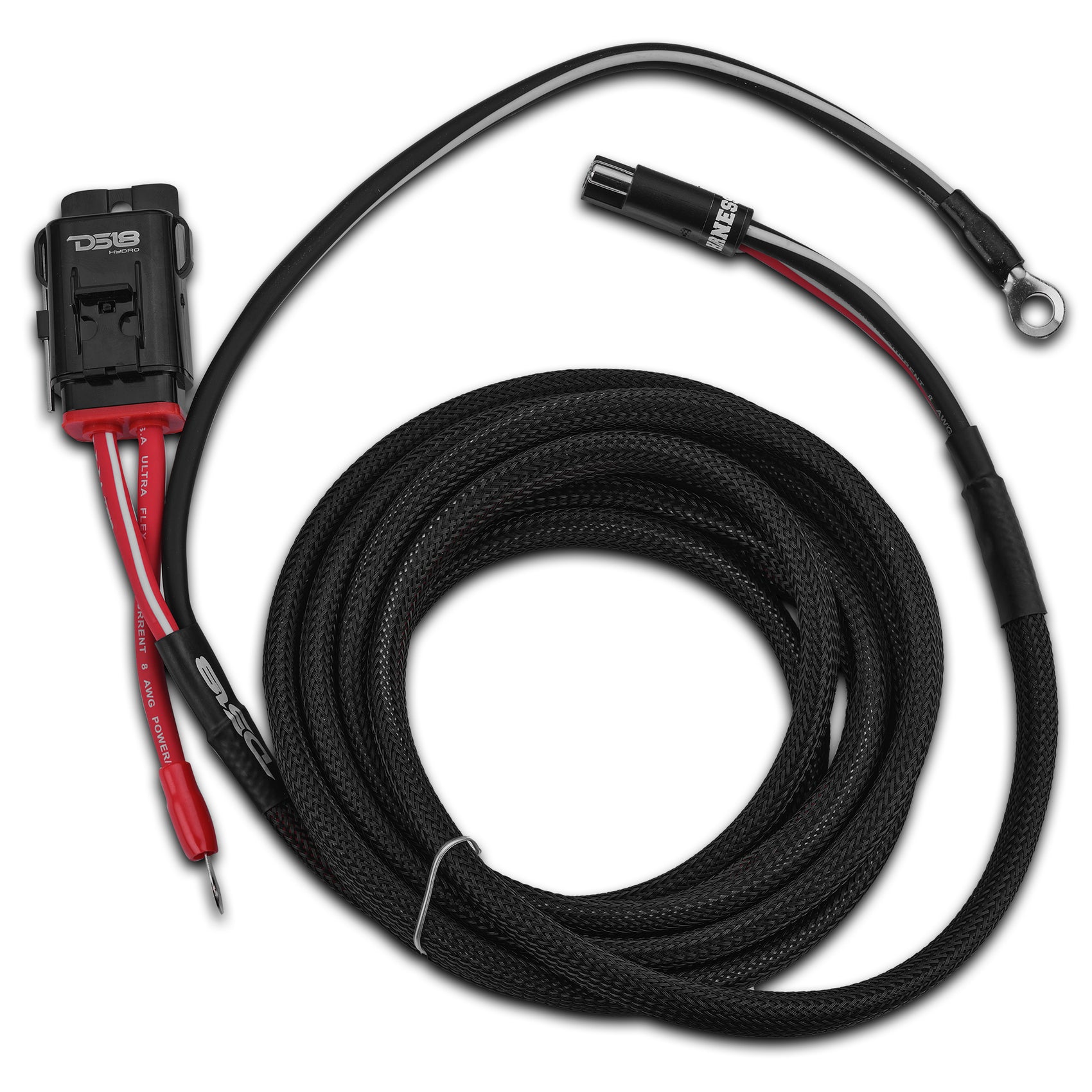 DS18 UTV 8-Gauge Power Harness Kit – 12ft Power & Ground Cables with ...
