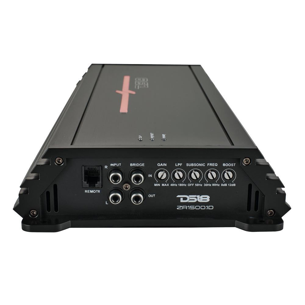 DS18 ZR 1-Channel Class D Amplifier 1500 Watts Rms @ 1-Ohm