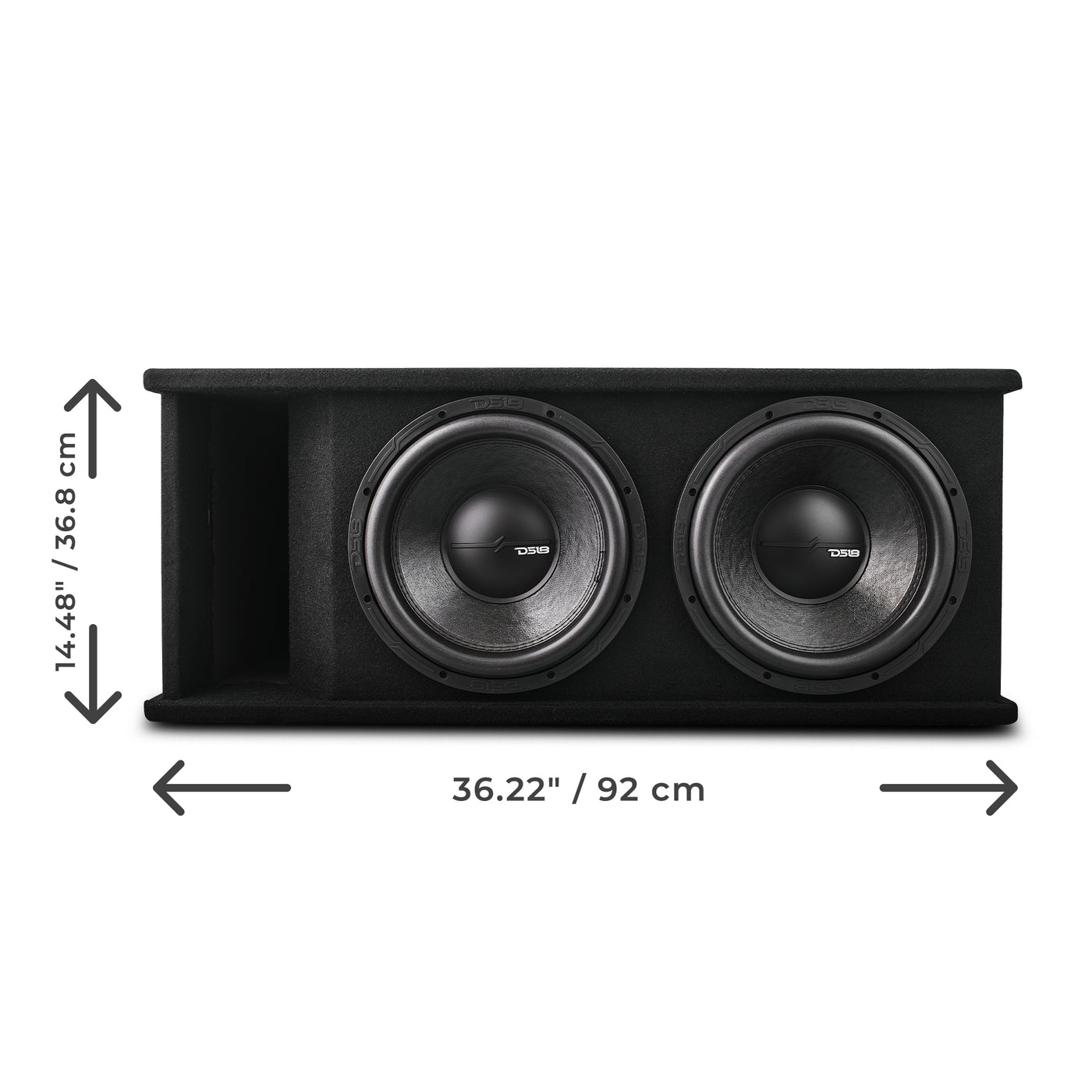 Dual 12" Loaded Subwoofer Ported Enclosure With ZR12.2 1600 Watts Rms