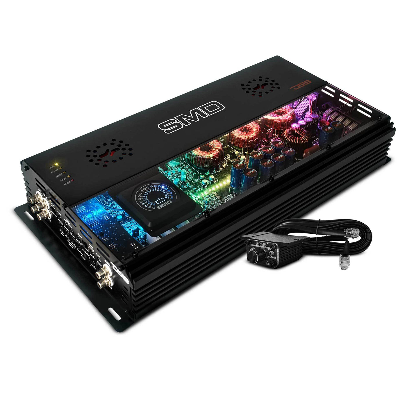 DS18 SMD 5-Channel Amplifier with VM-1 Voltmeter and Digital LED Lights ...