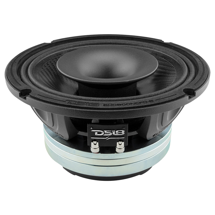 8" Neodymium Coaxial Hybrid Mid-Bass Water resistant Carbon Fiber Cone