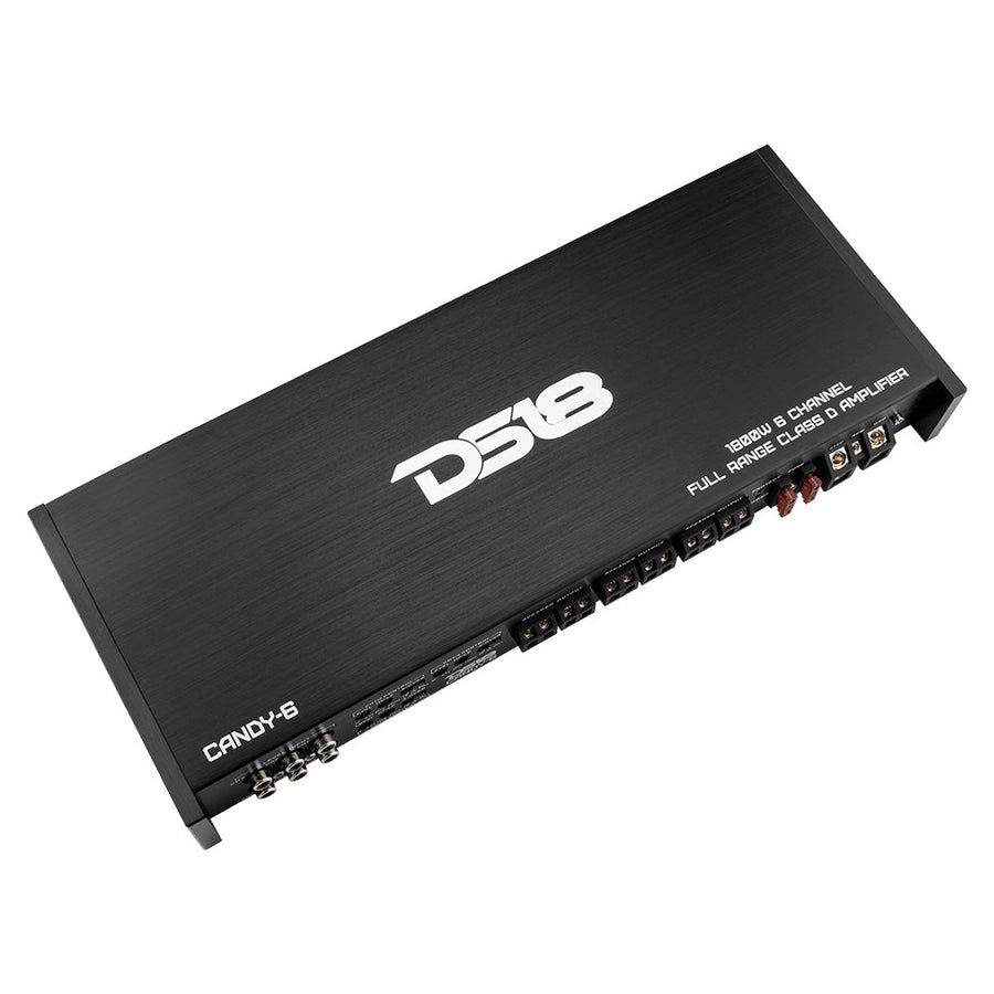 DS18 CANDY-6 Compact Full-Range Class D 6-Channel Audio power amplifier 1800 Watts