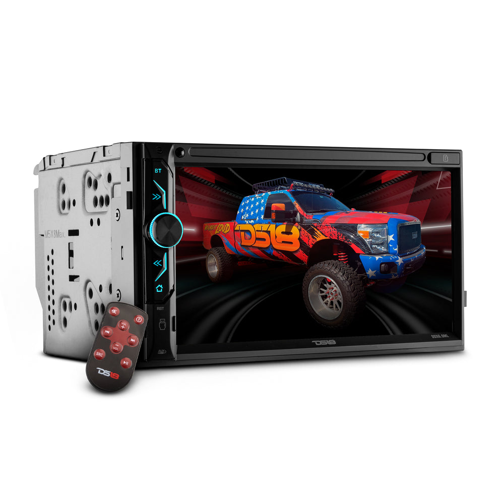 7" Touchscreen Mechless Double-DIN Headunit with Bluetooth, USB, Mirro