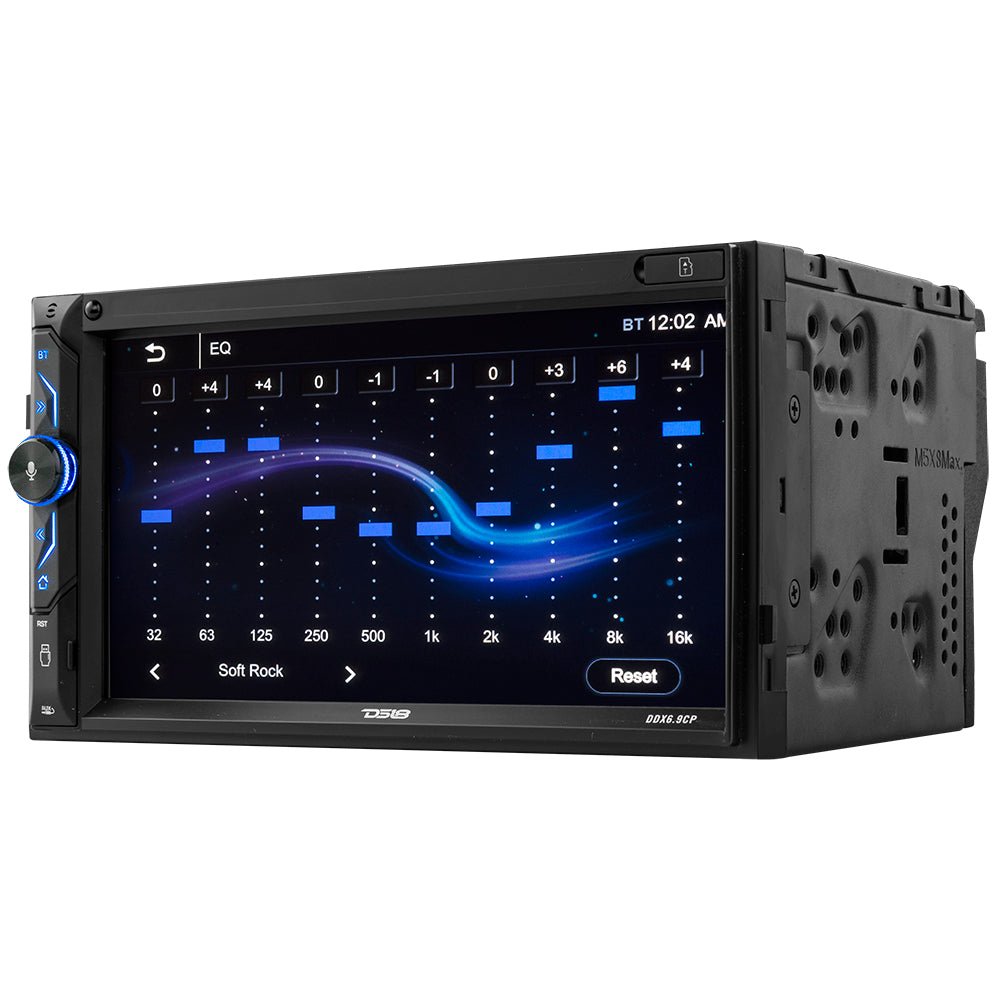 6.9" Touchscreen Mechless Double-DIN Headunit with Bluetooth, USB, Mir