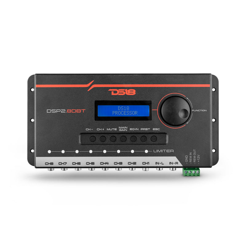 DS18 DSP8.8BT 8-Channel In and 8-Channel Out Digital Sound Processor with Bluetooth.