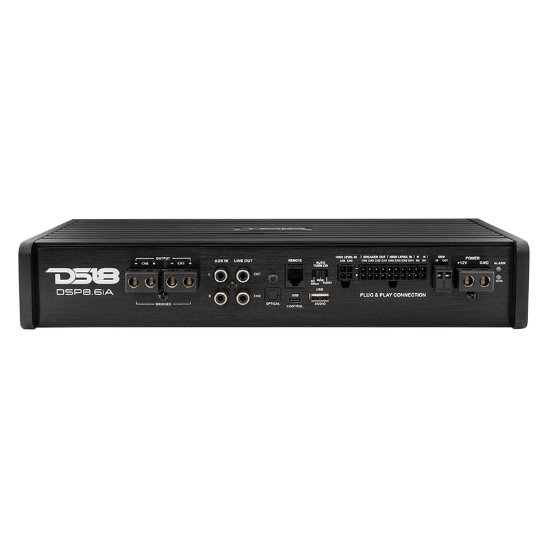 DS18 DSP8.6iA 6-Channel Car Amplifier with 8-Channel Digital Sound Pro