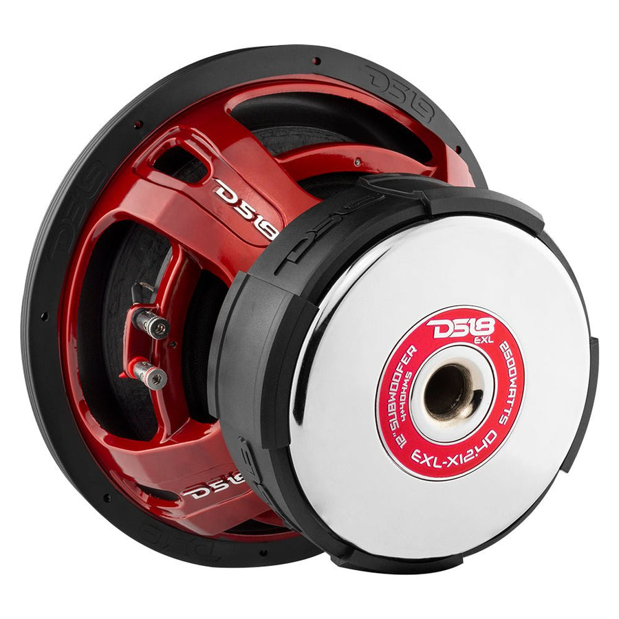 DS18 EXL-X12.4D 12" Subwoofer 2500 Watts 4-Ohm DVC audio subwoofers