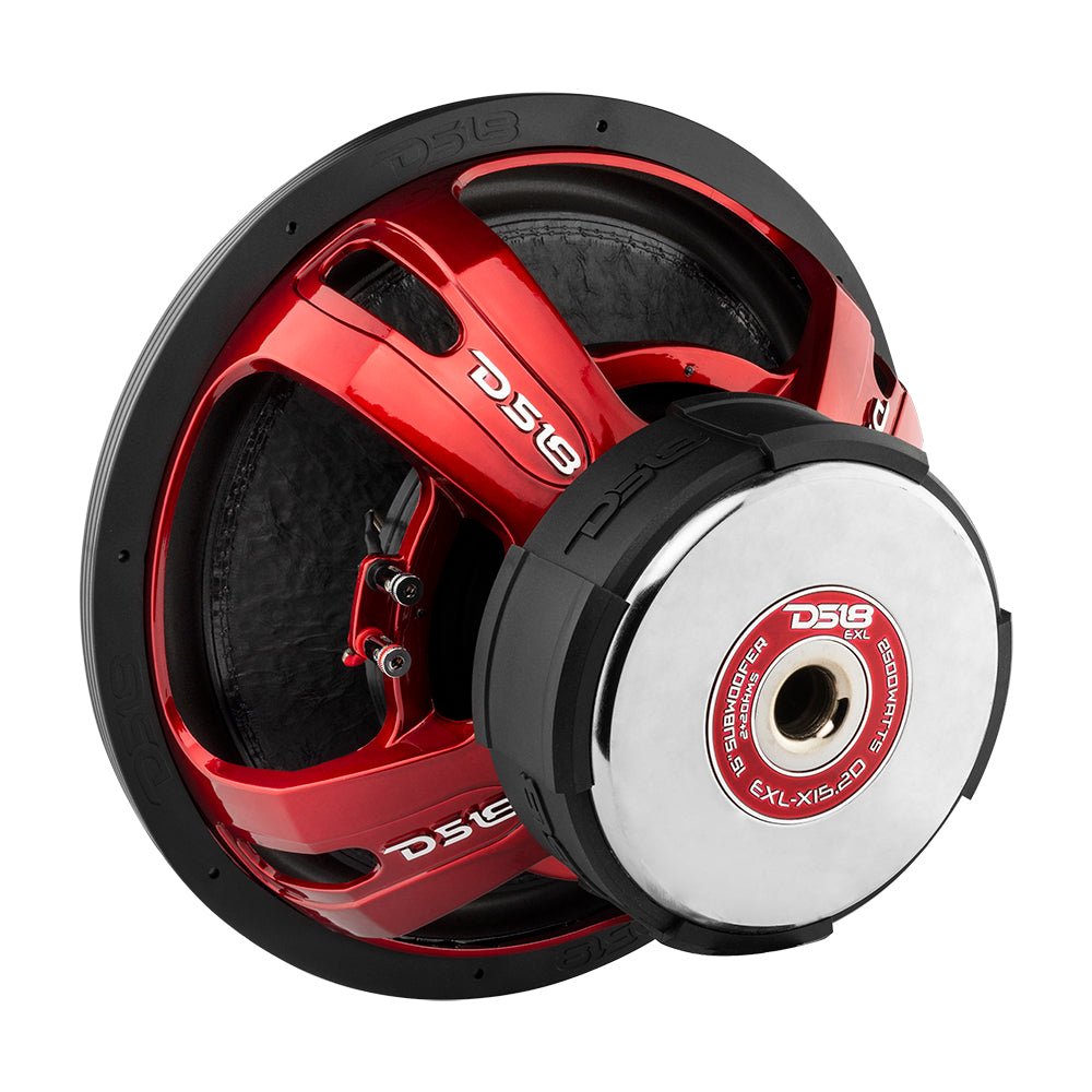 DS18 EXL-X15.2D 15" Subwoofer 2500 Watts 2-Ohm dvc audio subwoofers 15