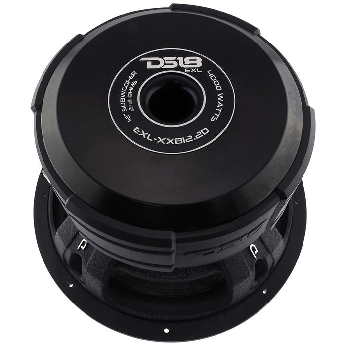 DS18 EXL-XXB 12" Subwoofer 4000 Watts DVC 2-Ohms audio subwoofers