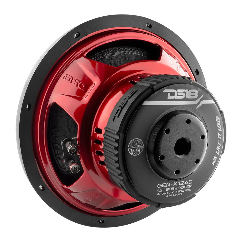DS18 GEN-X124D 12" Subwoofer 900 Watts 4-Ohm DVC audio subwoofers