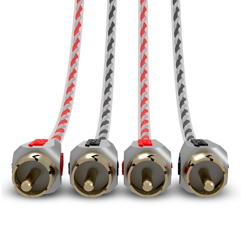 DS18 HQRCA-20FT Dual Twist RCA Cable - 20 Ft Long. These cables carry ...