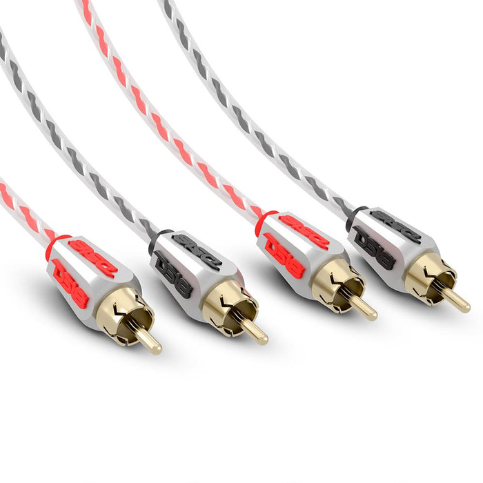 DS18 HQRCA-6FT Dual Twist RCA Cable - 6 Ft Long. These cables carry ...