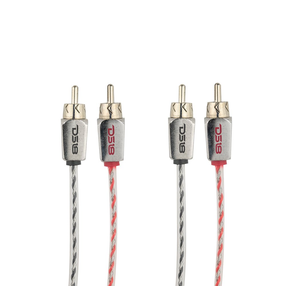 DS18 HQRCA-16FT Dual Twist RCA Cable - 16 Ft Long. These cables carry ...