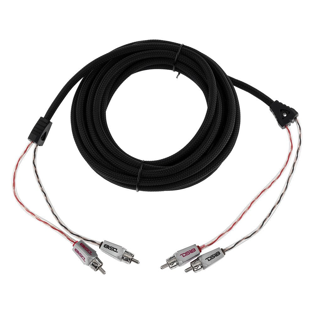 DS18 HQRCA-20FT Dual Twist RCA Cable - 20 Ft Long. These cables carry ...