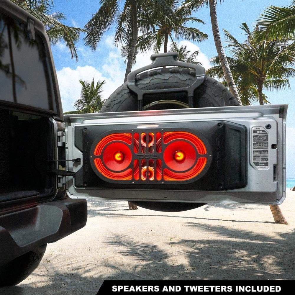 DS18 Jeep JMID Tailgate Platinum Combo jeep wrangler sound bar speakers ...