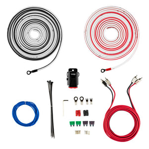 4-GA Marine Tinned OFC Amplifier Installation Kit - WHITE