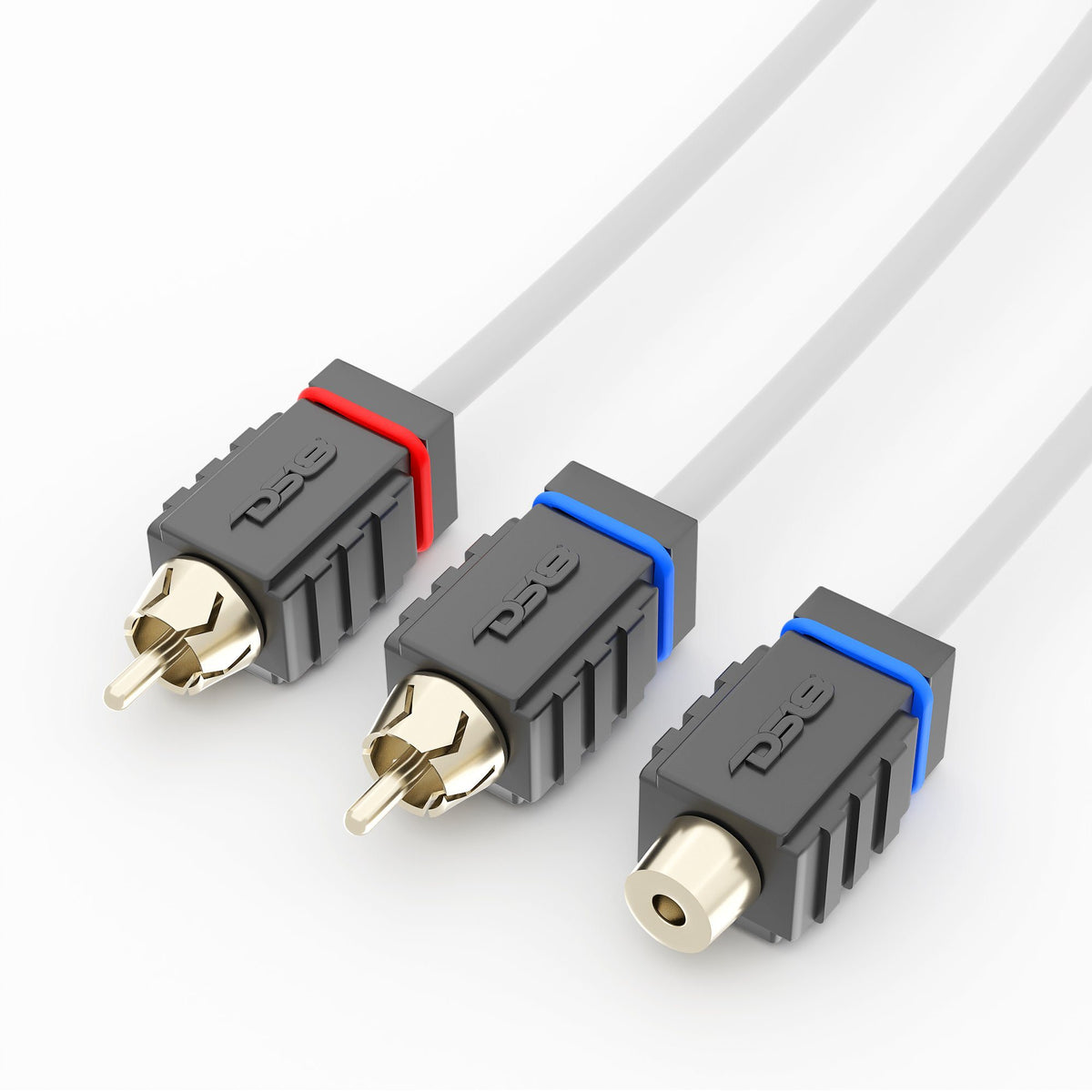Marine Grade Tinned 100% Copper OFC 1 Female to 2 Male Spliter RCA