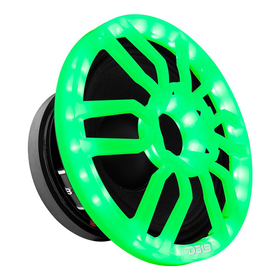 DS18 PRO-GRILL8RGB Universal 8" Speaker Grill Cover With RGB LED Lights ...