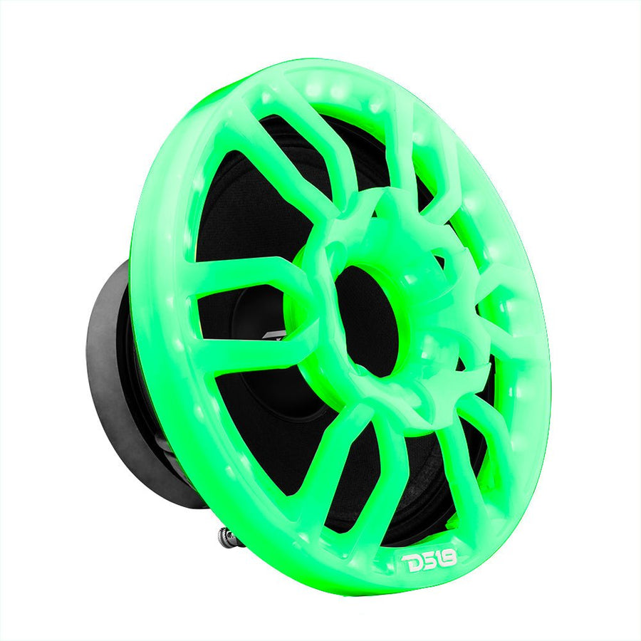 DS18 PRO-GRILL8RGB Universal 8" Speaker Grill Cover With RGB LED Lights ...