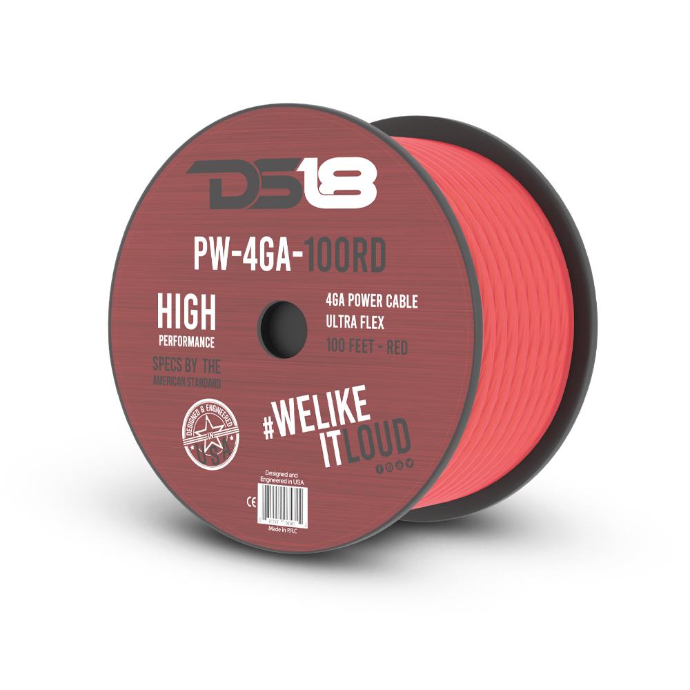 DS18 4-GA Ultra Flex CCA Ground Power Cable 100 Feet
