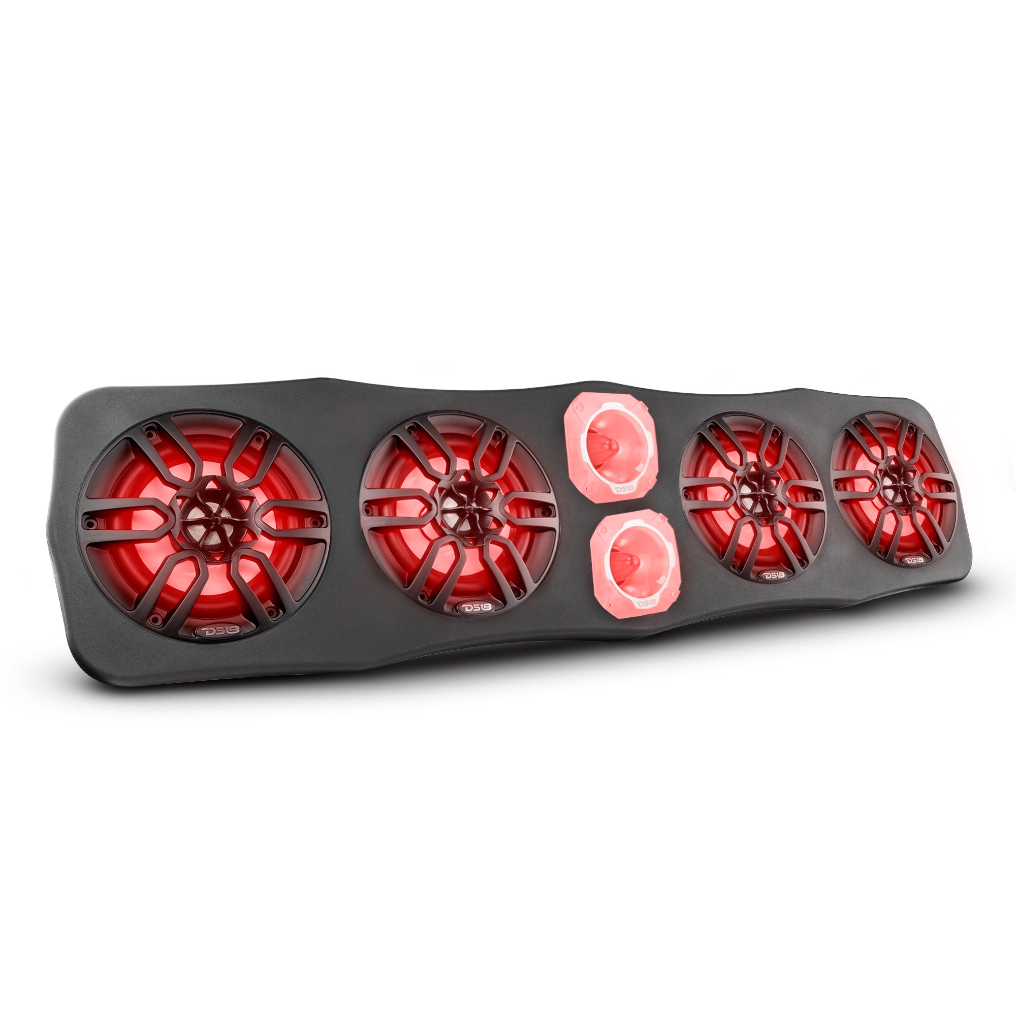 37" High Density ABS Universal Roll Cage Speaker Enclosure 4 x 6.5" and ...