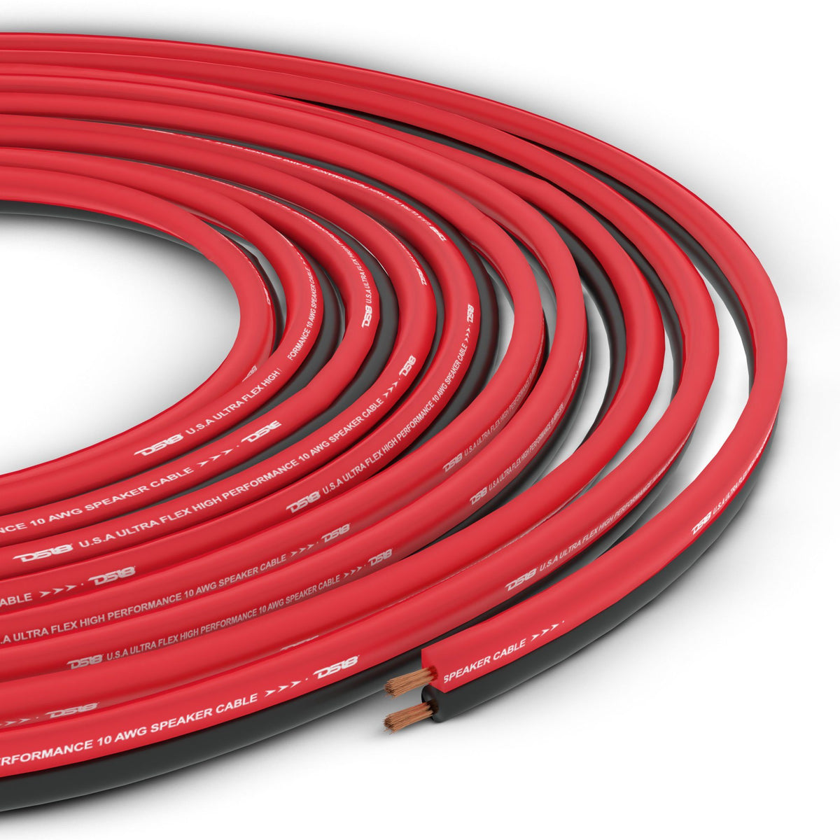 DS18 SW-10GA-100RB 10-GA Ultra Flex CCA Speaker Wire 100 Ft