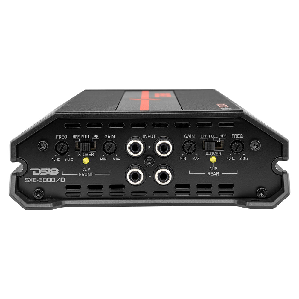 DS18 SXE-3000.4D Class D 4-Channel Full-Range Car Amplifier 200 x 4 RMS @ 4 OHM 3000 Watts