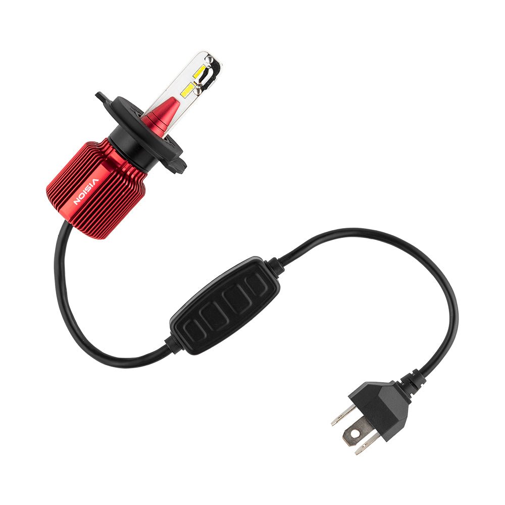 VISION H4 High/Low CSP LED Conversion Kit 6500K White 8000/5000 Lumens